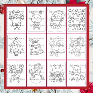 100 Christmas Coloring Pages for Kids, Printable Christmas Activity ...