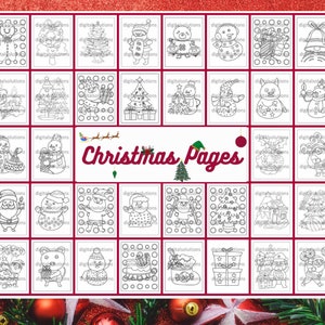 100 Christmas Coloring Pages for Kids, Printable Christmas Activity ...