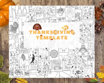 Thanksgiving Coloring Pages for Kids & Adults, Fall Coloring Pages ...