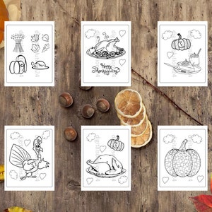 Thanksgiving Coloring Pages for Kids & Adults, Fall Coloring Pages ...