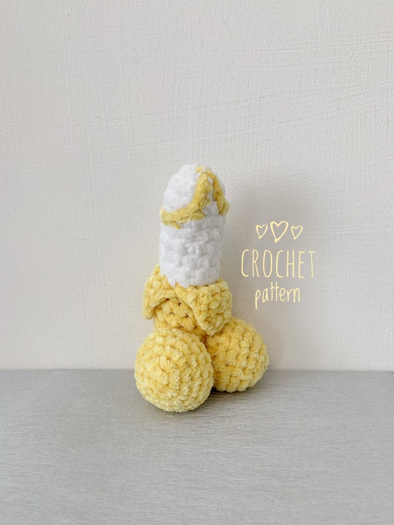 Easy Crochet Pattern Pdf Banana Penis Amigurumi Funny Plush Etsy