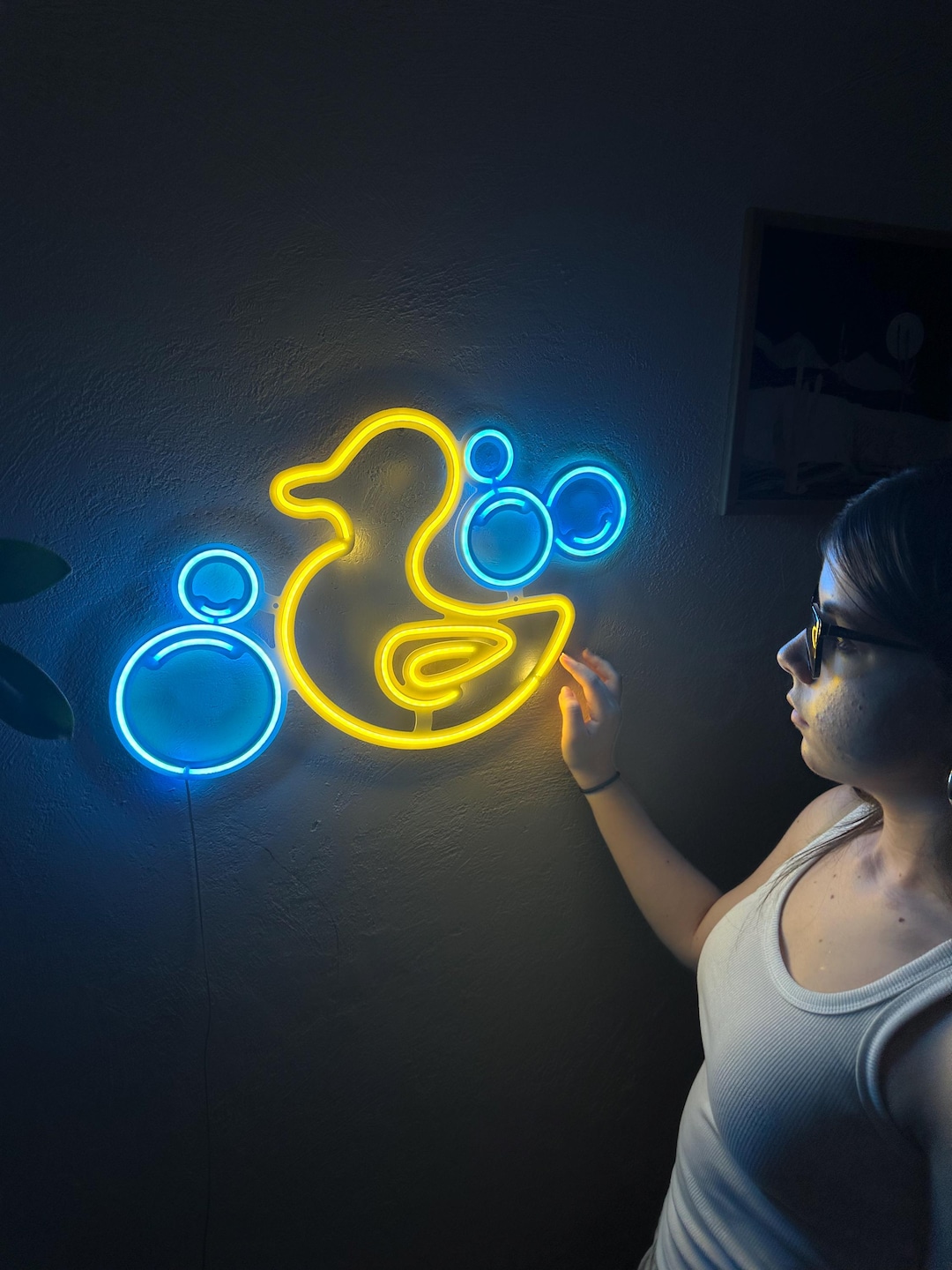 Illuminated Duck LED Neon Sign: Vibrant Wall Art for Kids Rooms ...