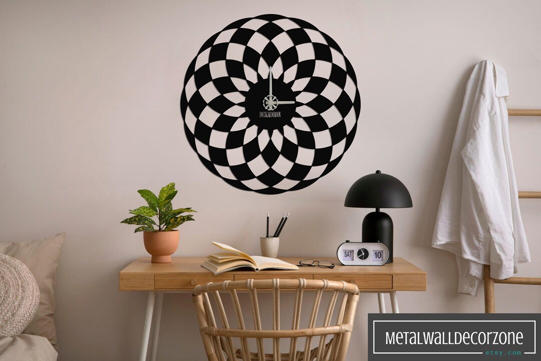 Magic Wall Clock, Metal Wall Clock, Wall Clock Large, Wall Clock With ...