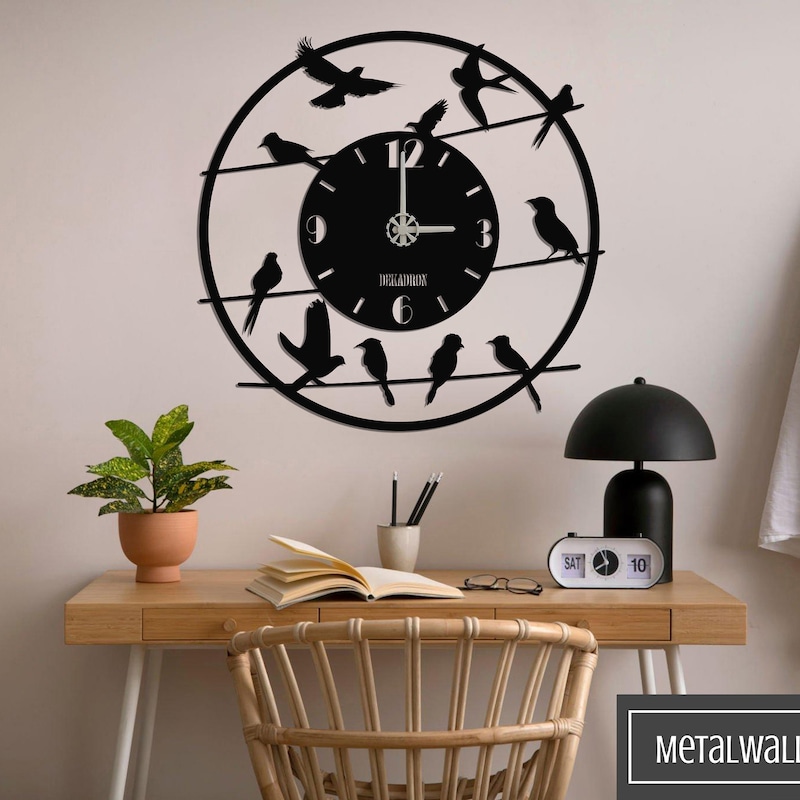 Birds Wall Clock - Etsy