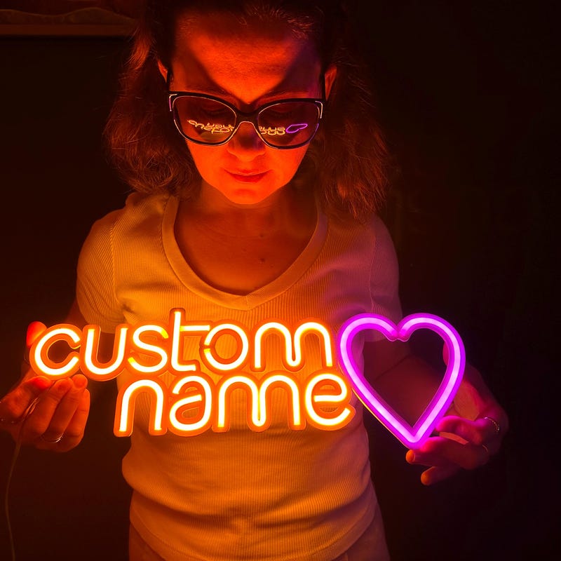 Personalized Neon Light Name Sign - Etsy