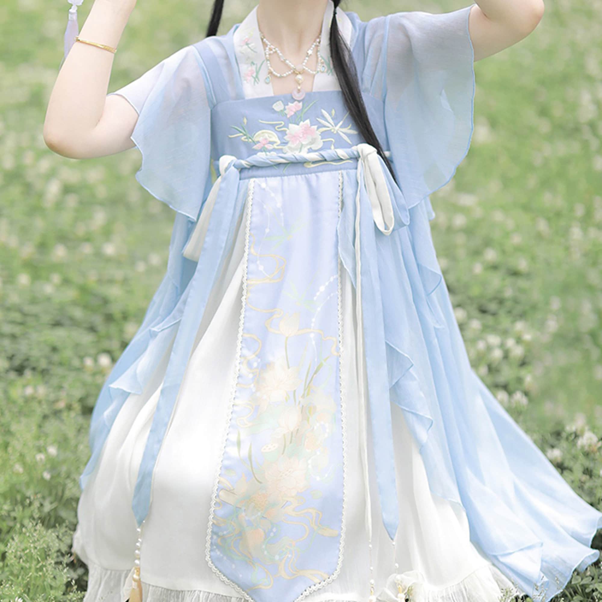 Original Hanbok, Women's Everyday Hanbok, Han Element Dress, Fairy ...