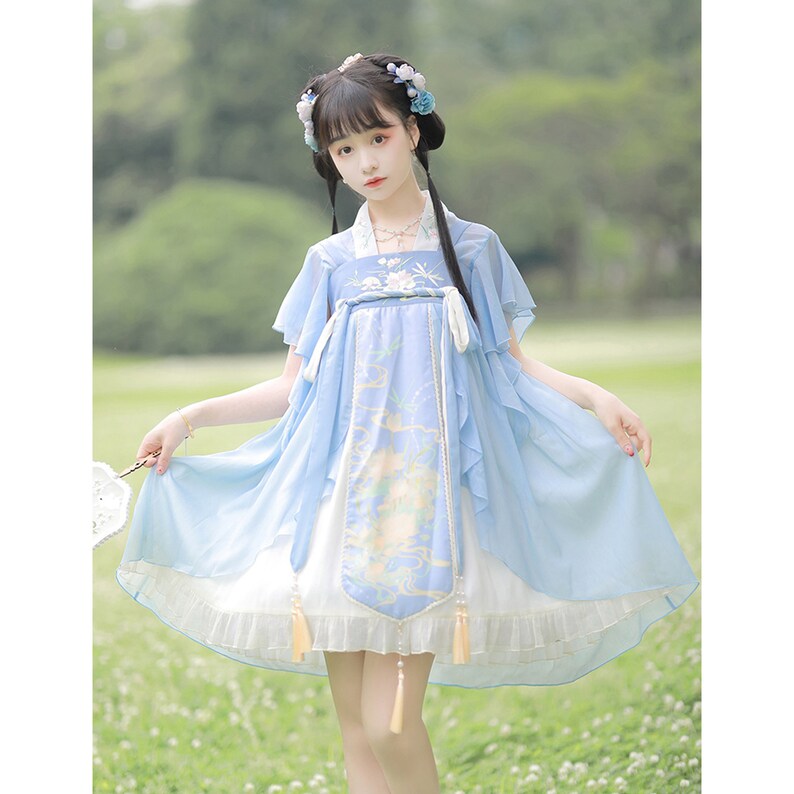 Original Hanbok, Women's Everyday Hanbok, Han Element Dress, Fairy ...