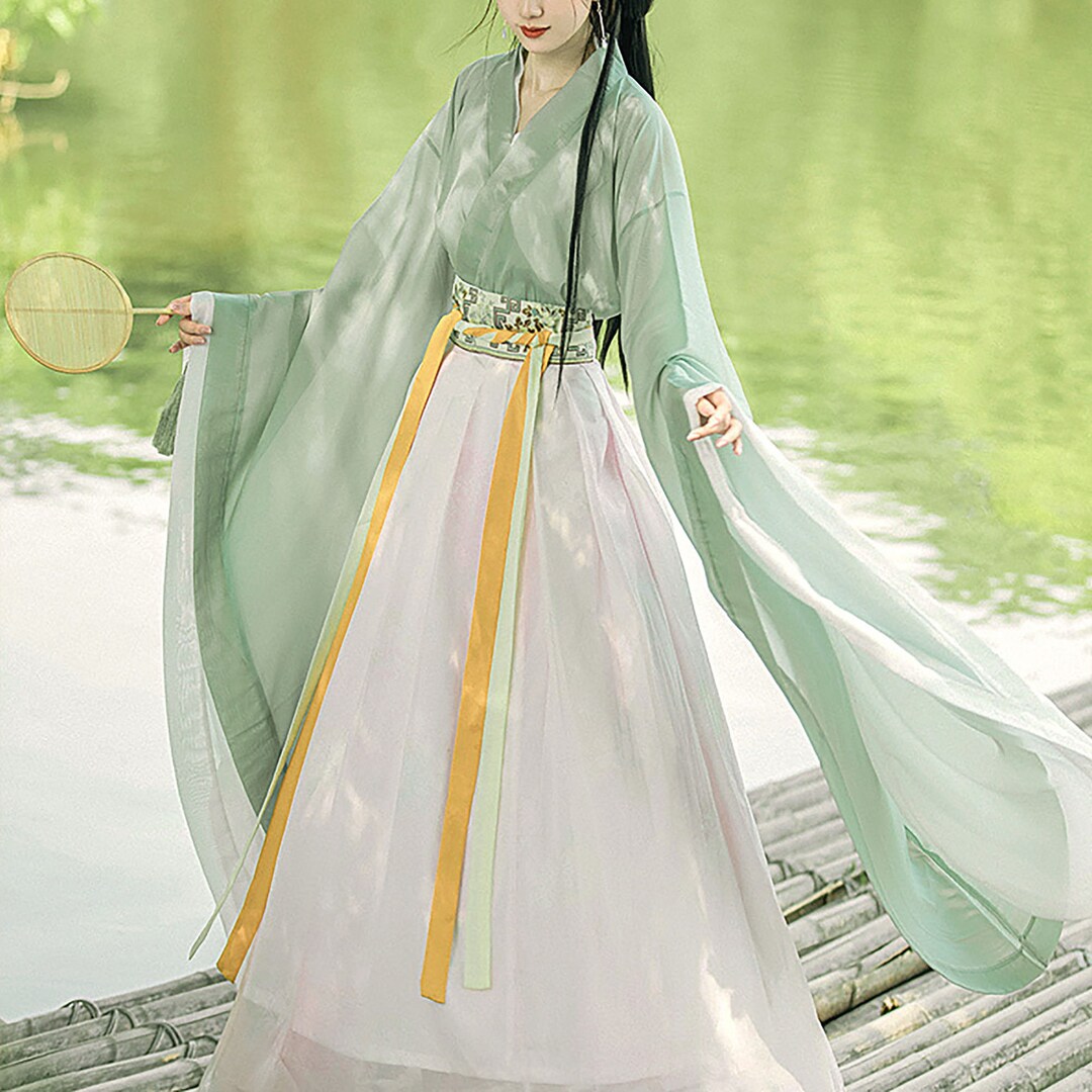 Original Hanfu, Ancient Hanfu, Qi Waist Jacket Skirt Chinese Style ...