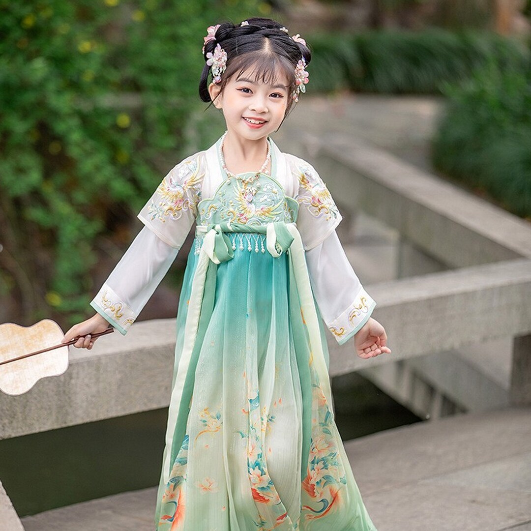 Original Girls Hanfu, Improved Hanfu Set, Chinese Children's Hanfu ...