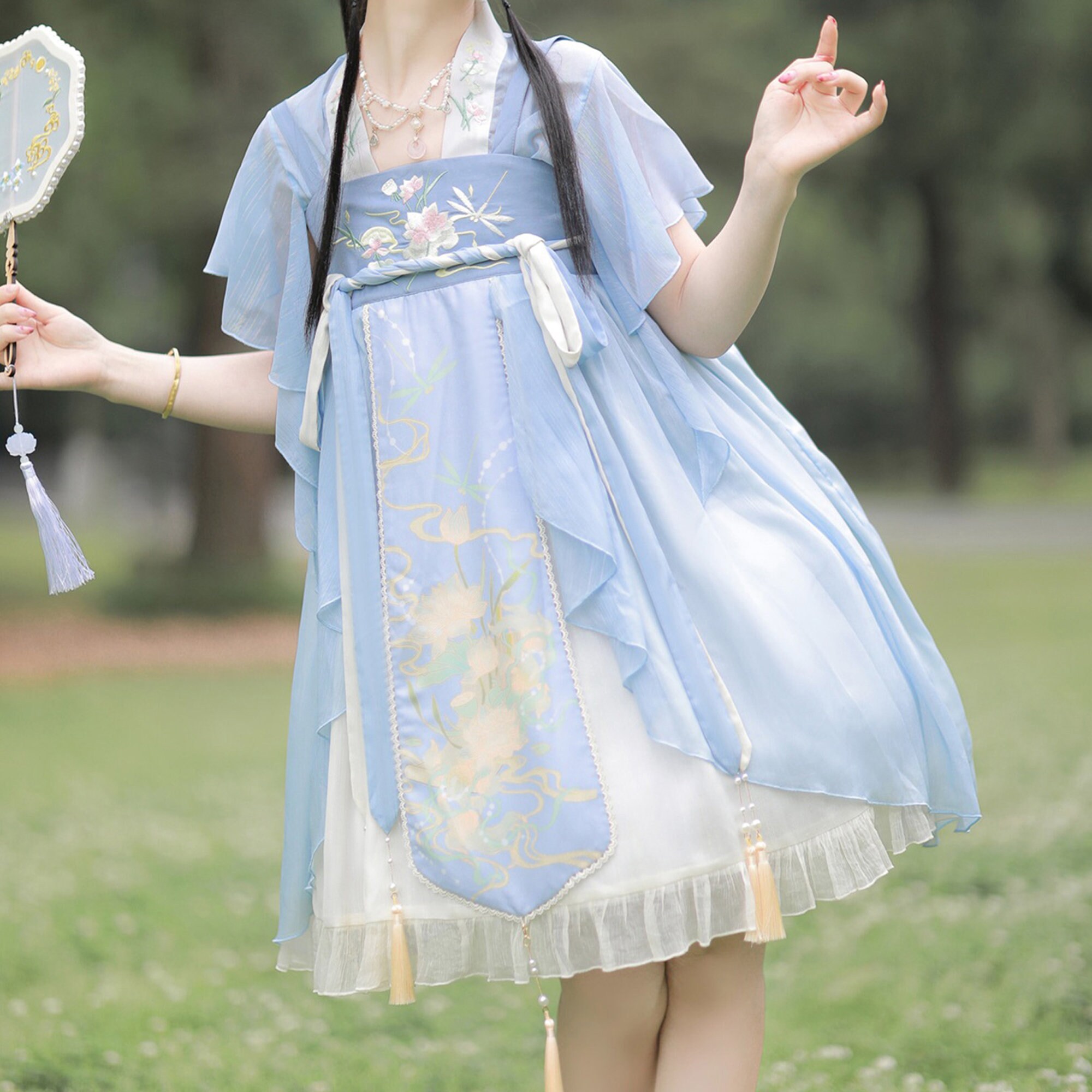Original Hanbok, Women's Everyday Hanbok, Han Element Dress, Fairy ...