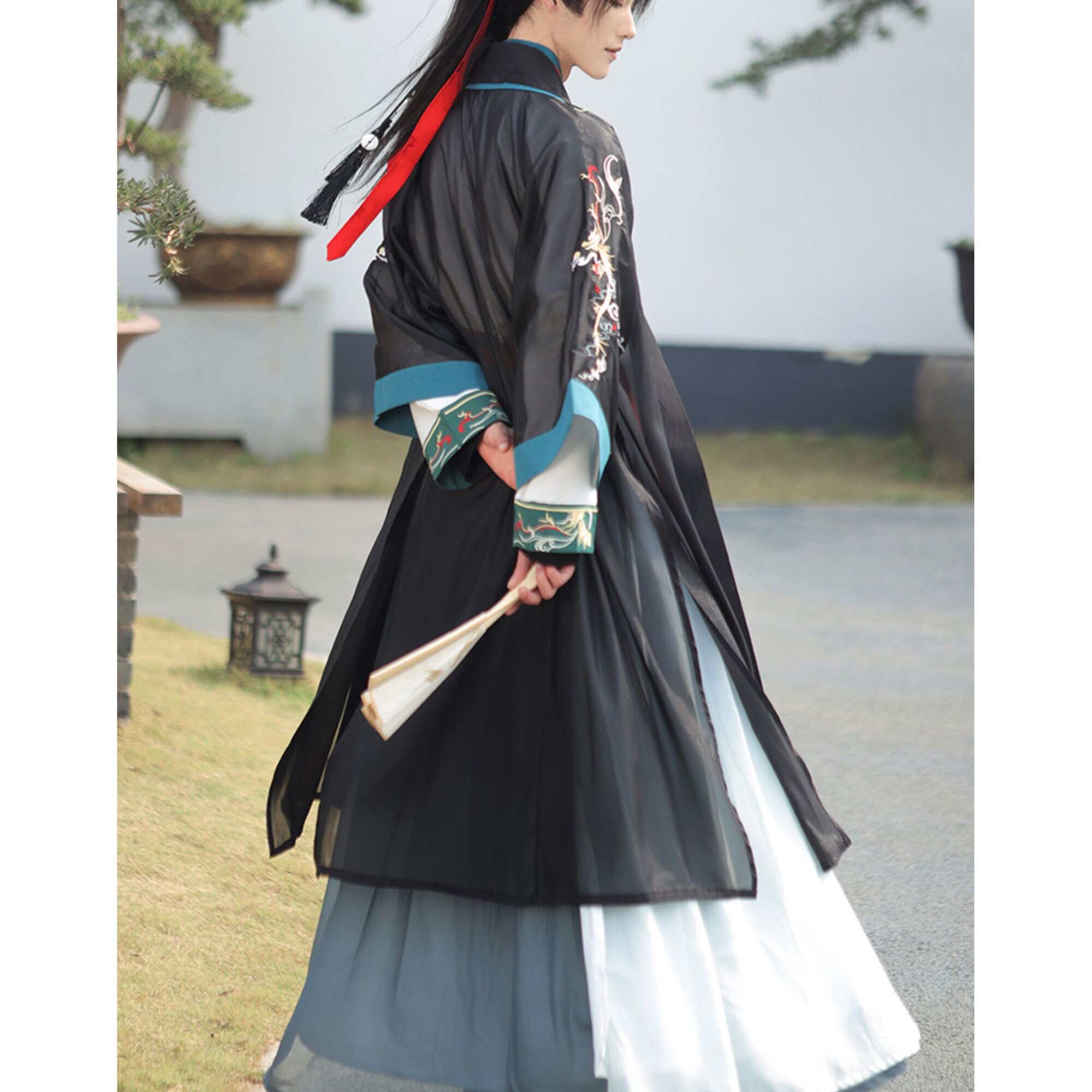 Martial Arts Hanfu Suit, Swordsman Chinese Style Ancient Costume, Men's ...