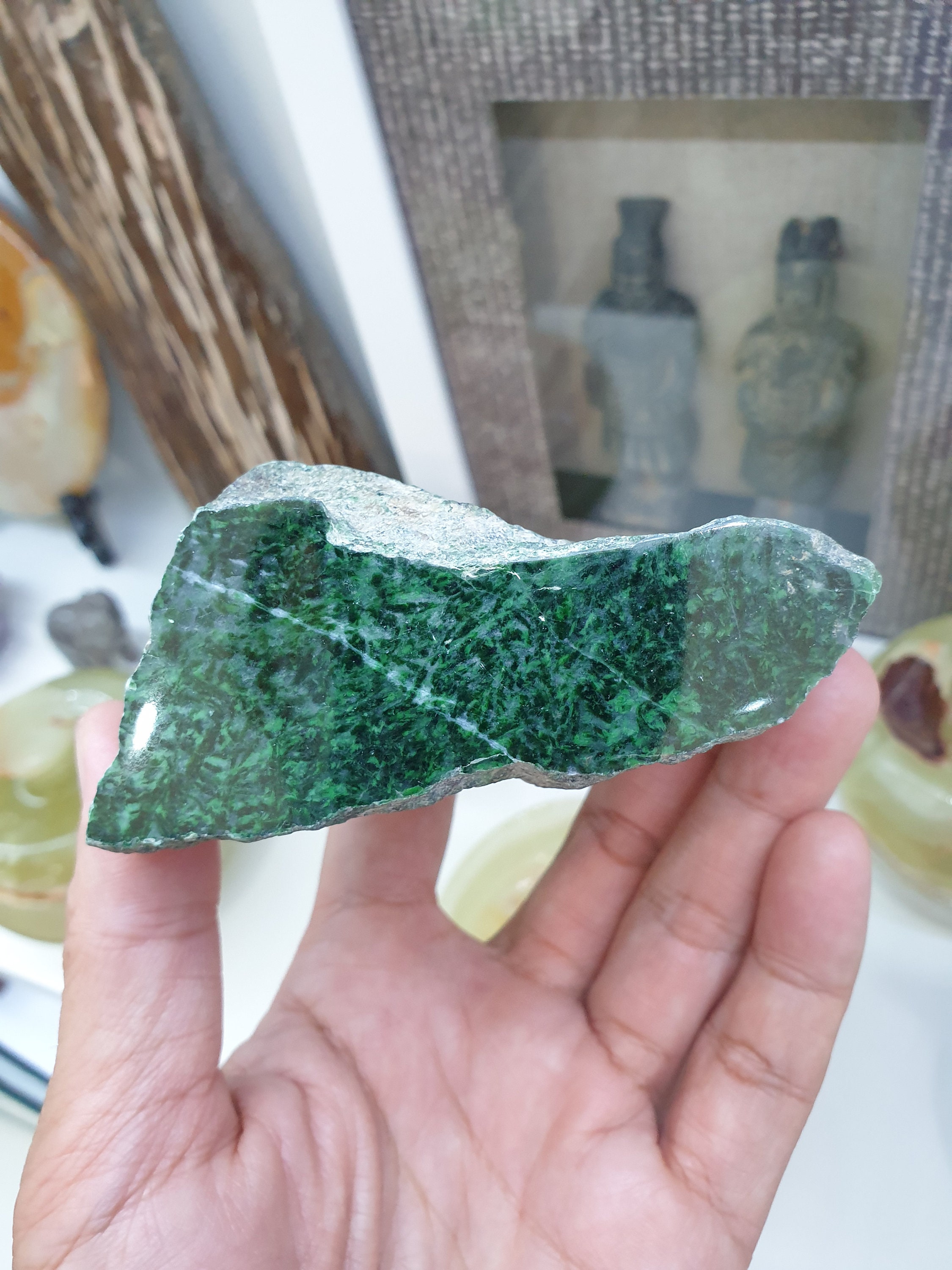 Jade Rock (300 Grams) | Fei Cui - Type A Natural Jadeite - Etsy