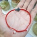 Cross Red Thread Bracelet | Natural Semiprecious Stone Beads ...