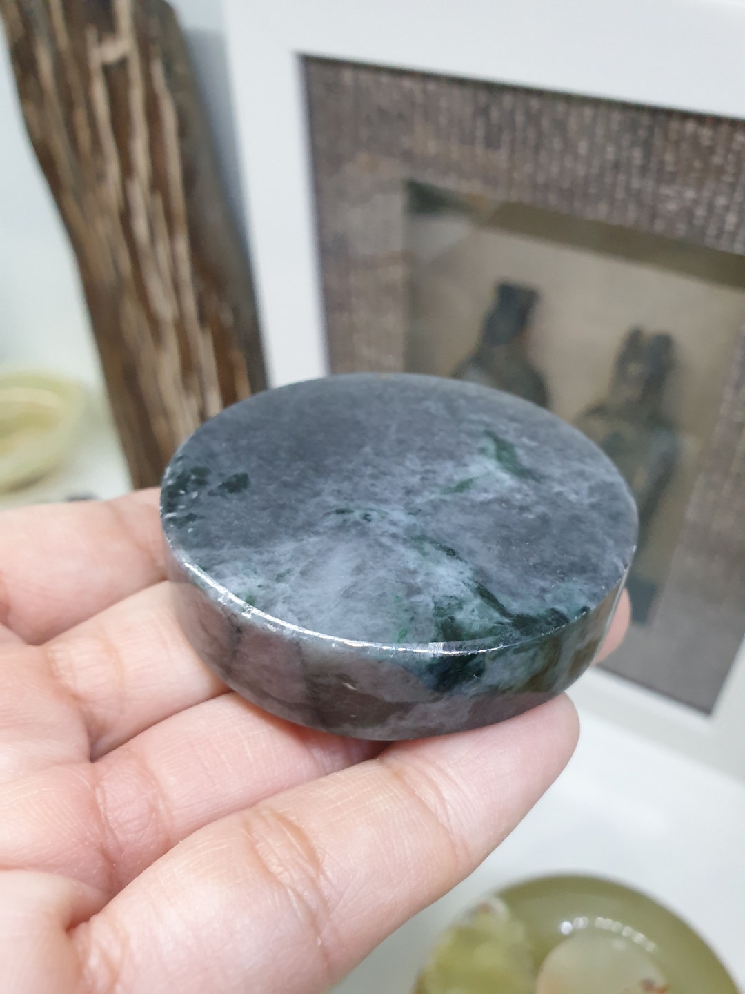 Gray Jadeite Jade Paperweight (3.5 Cm) - Etsy