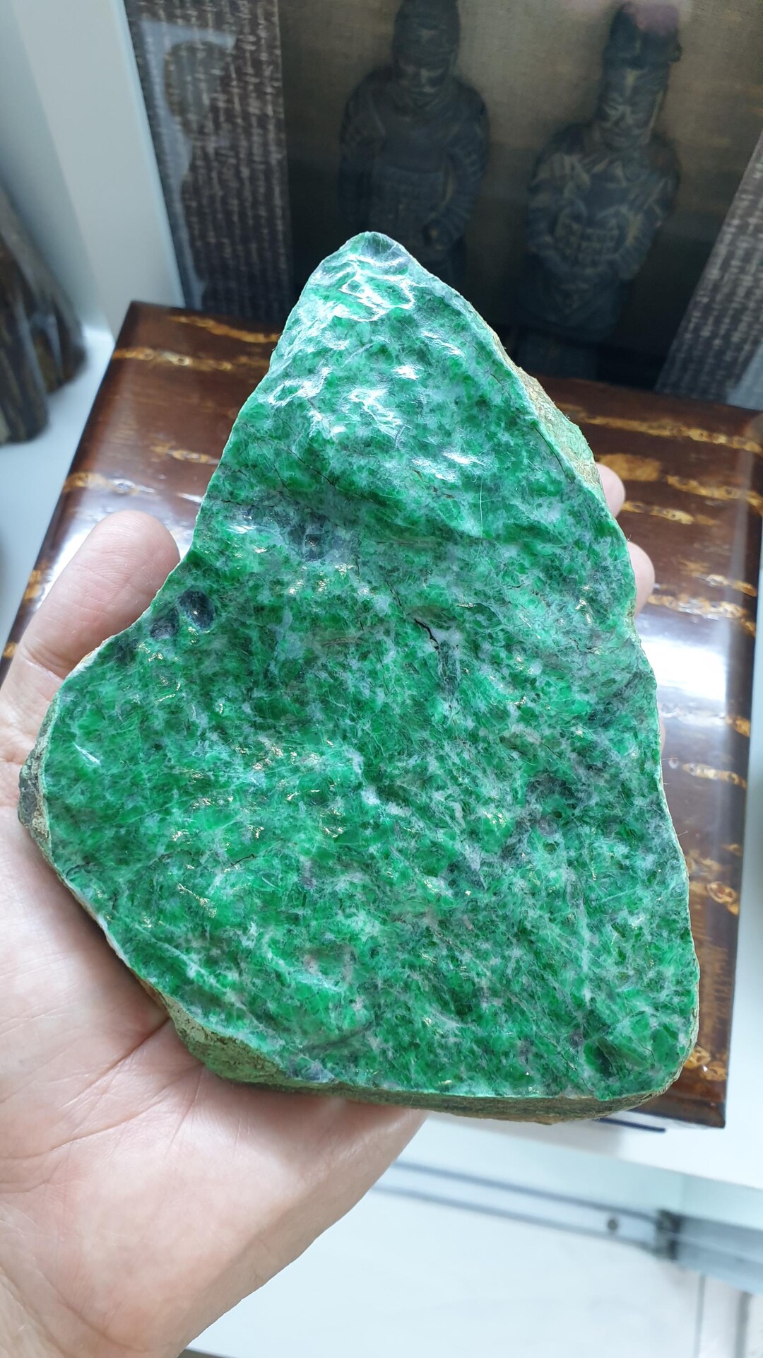 Jade Rock (1.4 Kgs) | Fei Cui - Type A Natural Jadeite | Showpiece ...