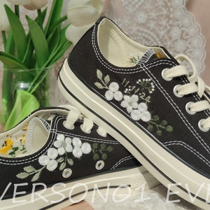 Custom Converse Low-top Converse Chuck Taylor 1970s Custom Embroidered ...