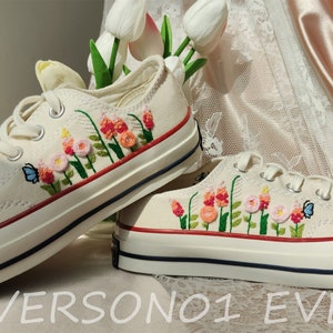 Custom Converse Low-top Converse Chuck Taylor 1970s Custom Embroidered ...