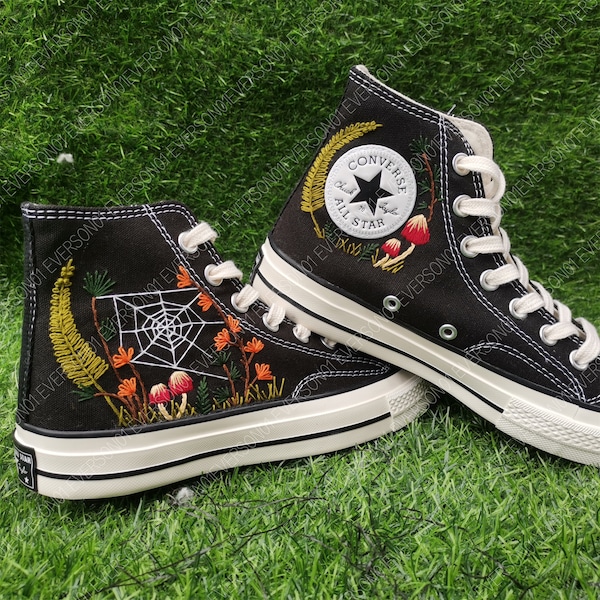 Converse Shoes Spider Web - Etsy