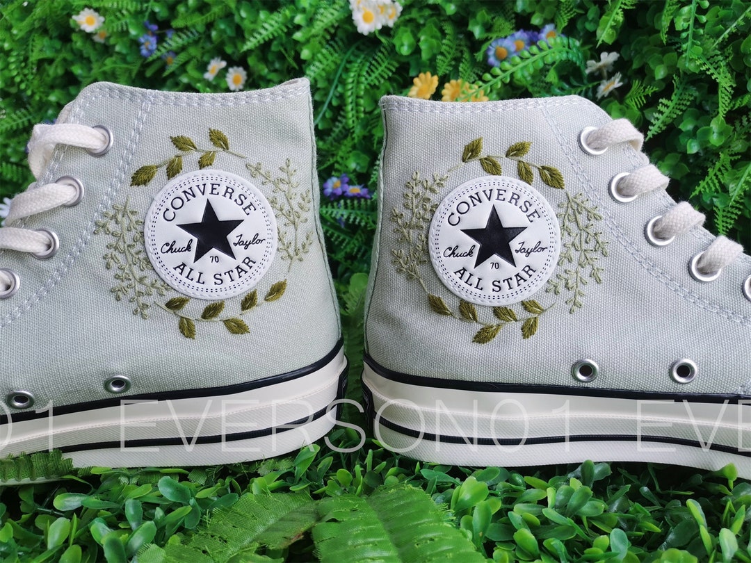 Custom Converse Embroidered Shoes Converse Chuck Taylor 1970s Custom ...