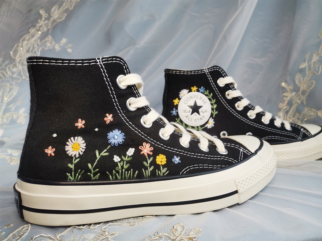 Customized Converse Embroidered Shoes Converse Chuck Taylor 1970s ...