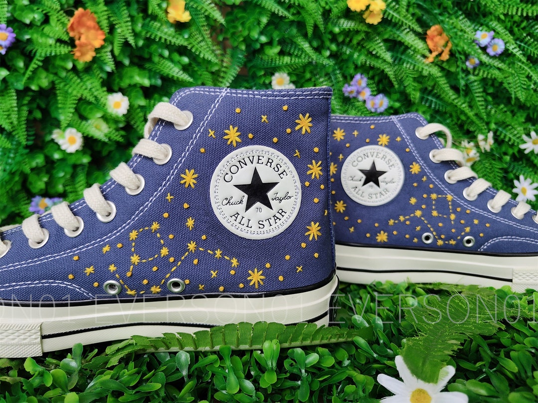 Custom Converse Embroidered Shoes Converse Chuck Taylor 1970s Custom ...