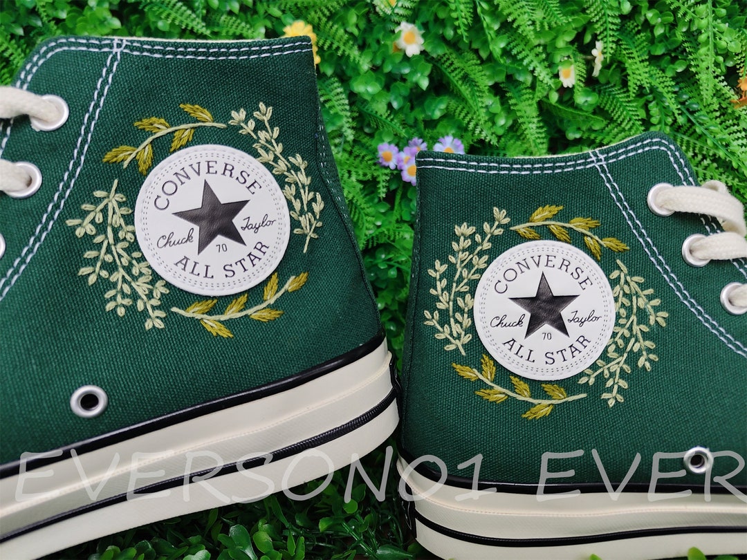 Custom Converse Embroidered Shoes Converse Chuck Taylor 1970s Custom ...