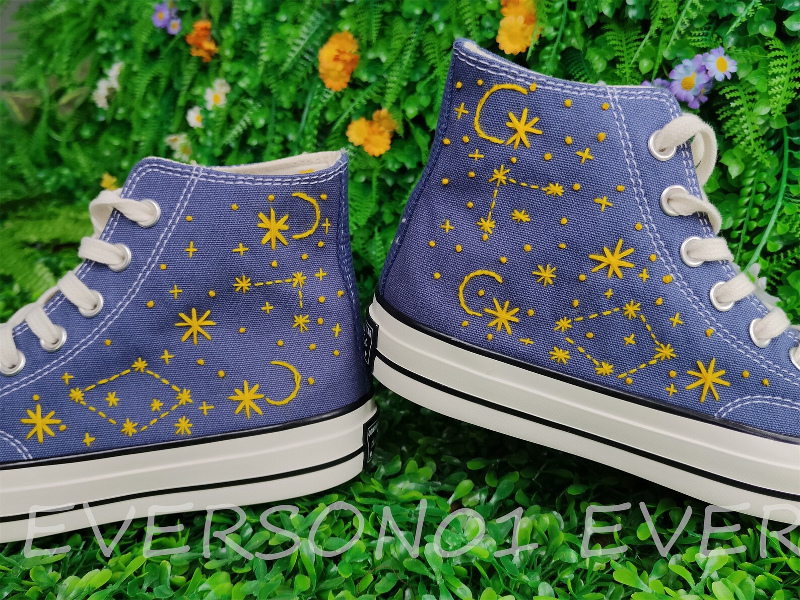 Custom Converse Embroidered Shoes Converse Chuck Taylor 1970s ...