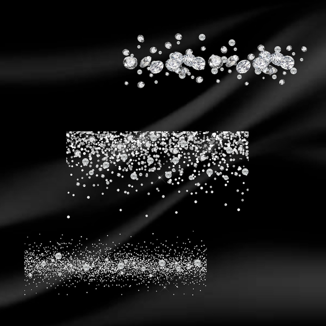 Diamond Overlays, Diamond Overlay, Diamond Clip Art, Silver Rhinestones ...