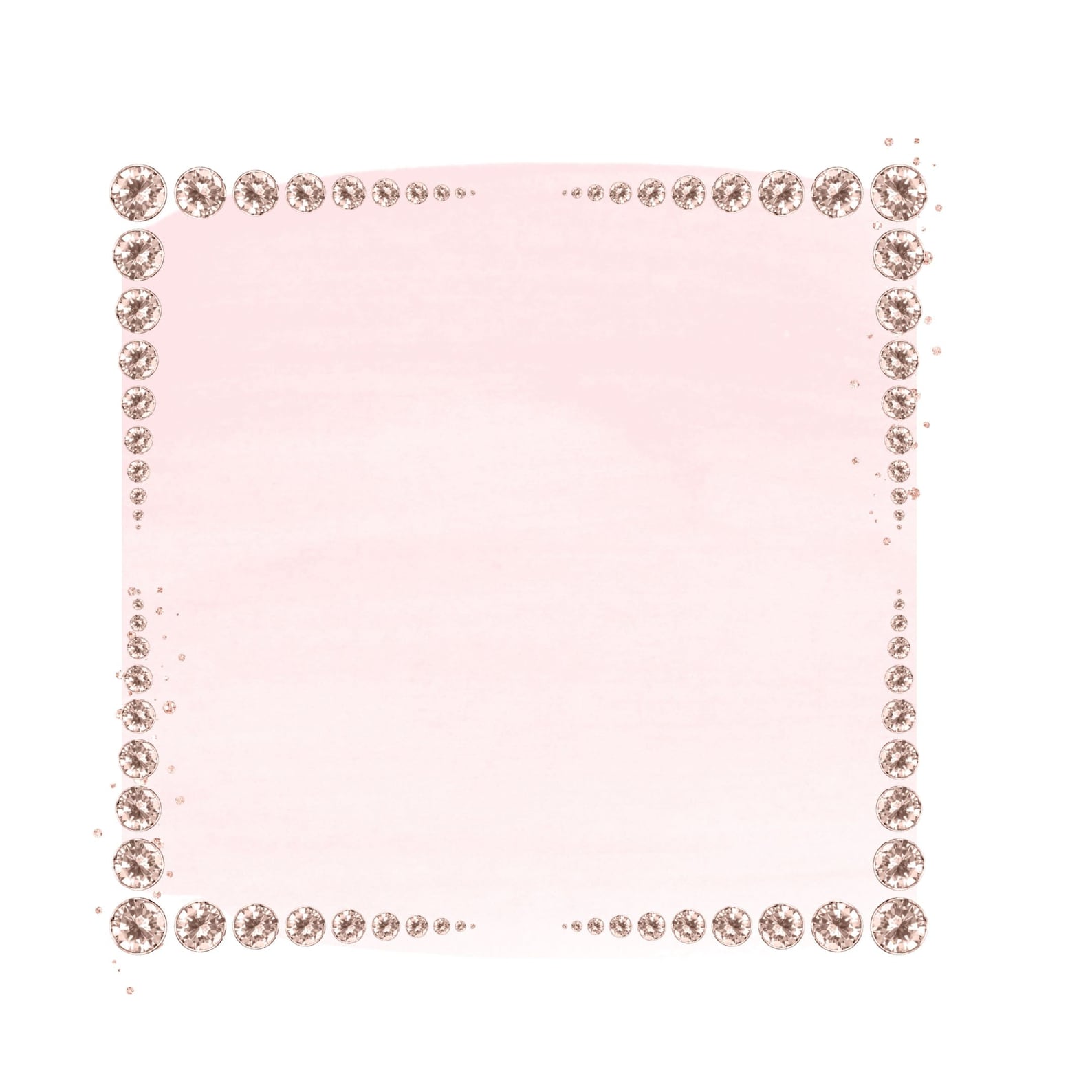Diamond Square Clipart | Diamond Border Frame | Rose Gold Frame| Logo ...