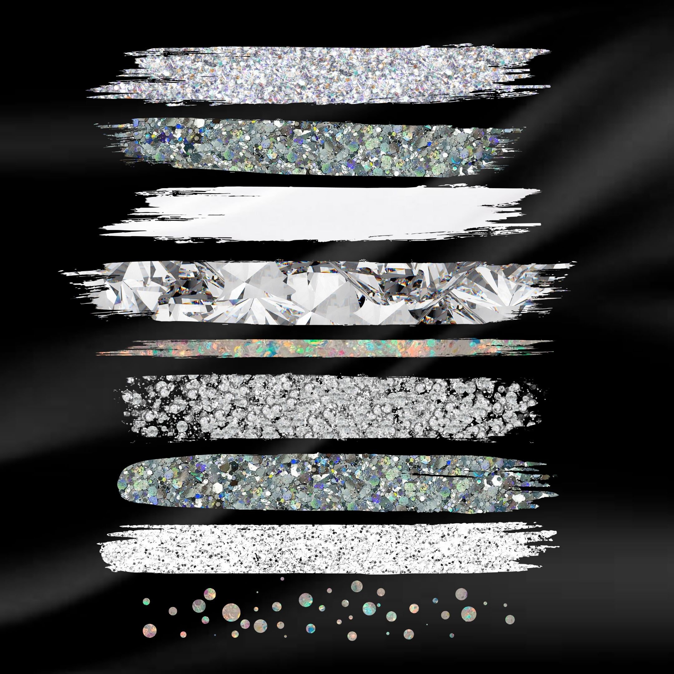 Silver Brush Strokes, Glitter Brush Strokes, Silver Paint Brush Strokes ...