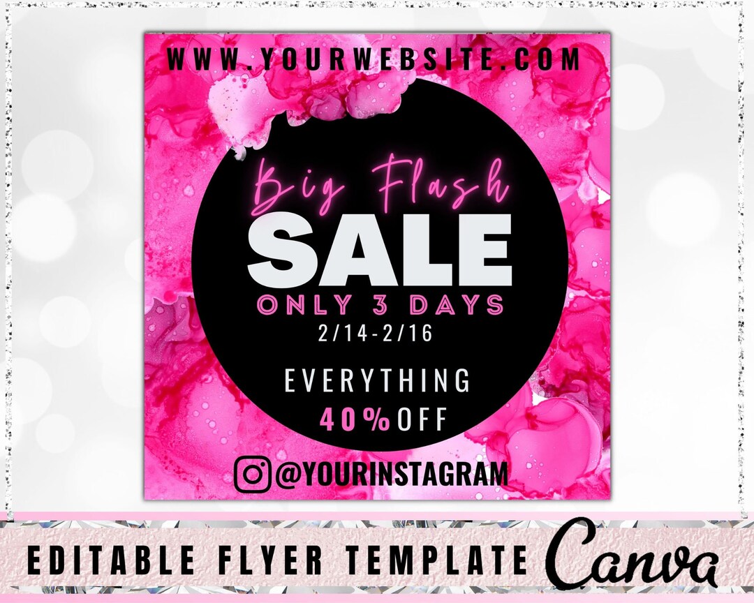 Flash Sale Flyer, Sale Flyer, Sales Flyer, Flyer for Sales, Discount ...