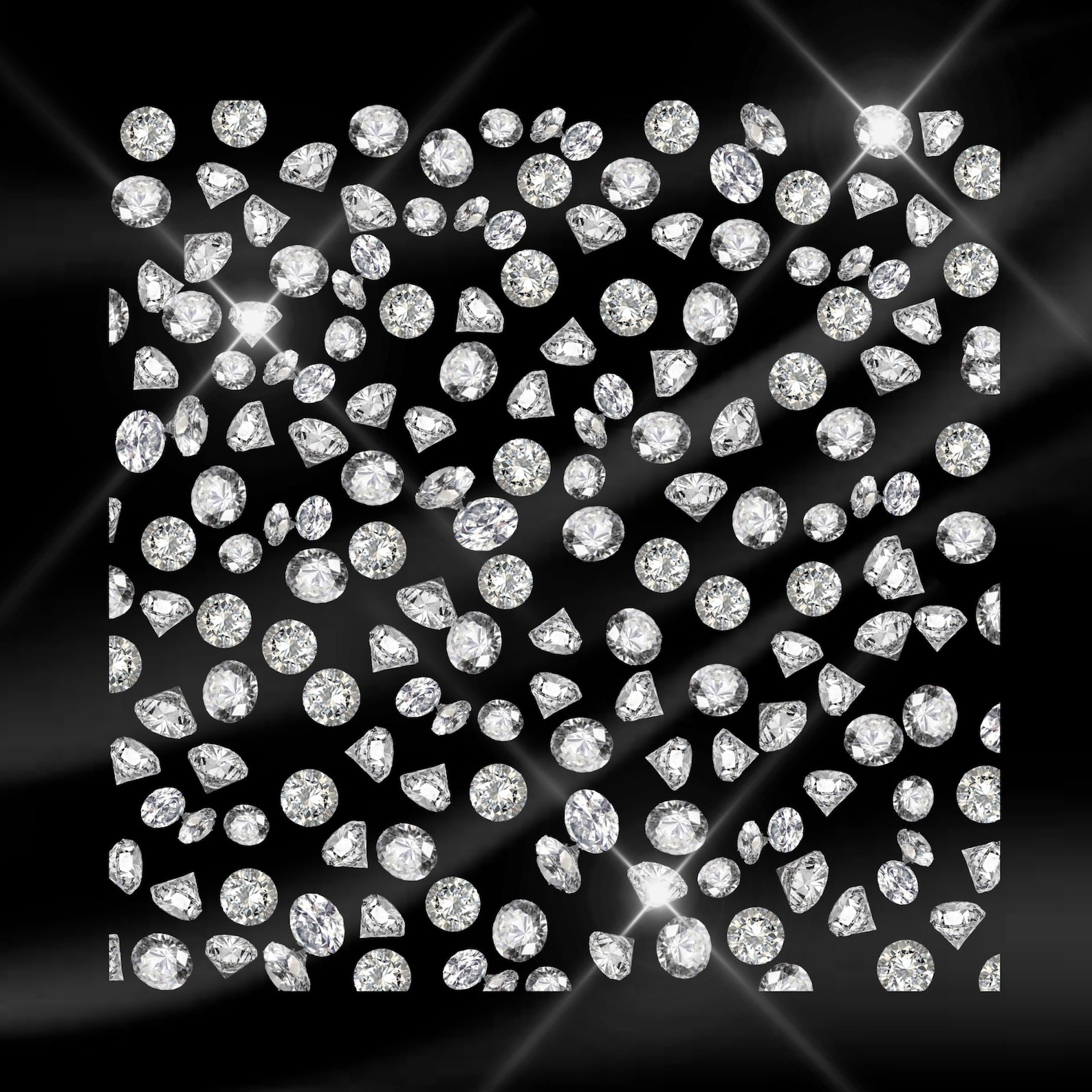 Diamond Clip Art, Diamond Overlays, Diamond Confetti, Rhinestone ...