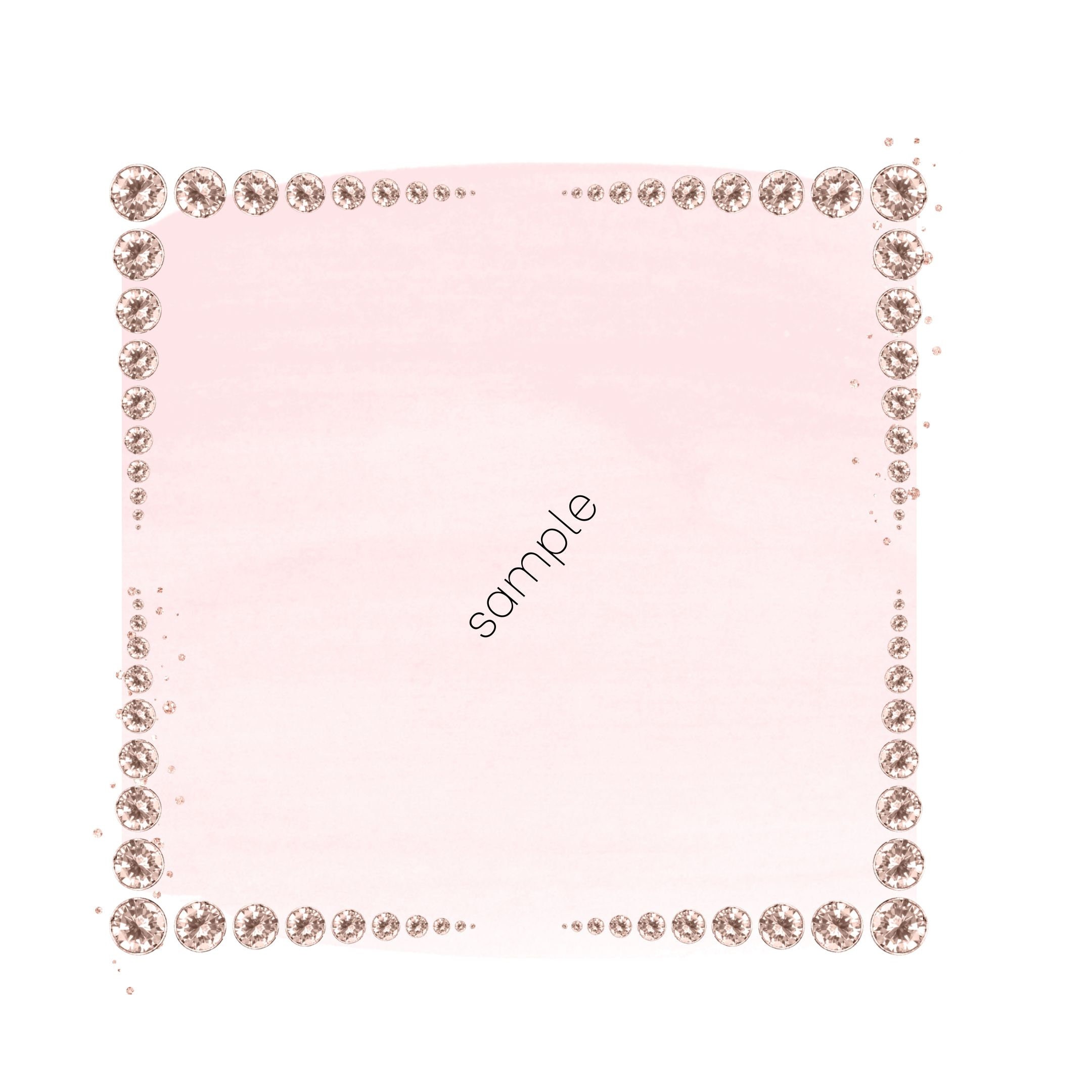 Diamond Square Clipart | Diamond Border Frame | Rose Gold Frame| Logo ...