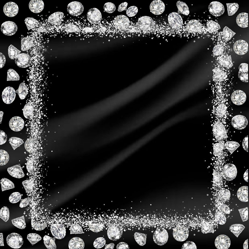 Diamond Frame, Diamond Overlays, Diamond Logo Frame | Rhinestone ...