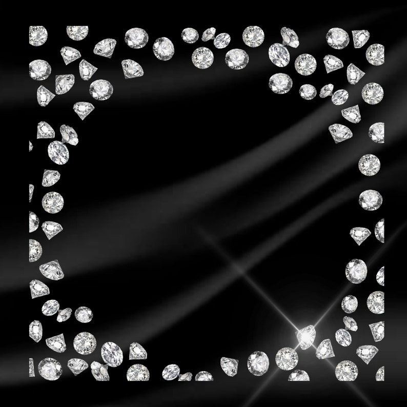 Diamond Clip Art, Diamond Overlays, Diamond Confetti, Rhinestone ...