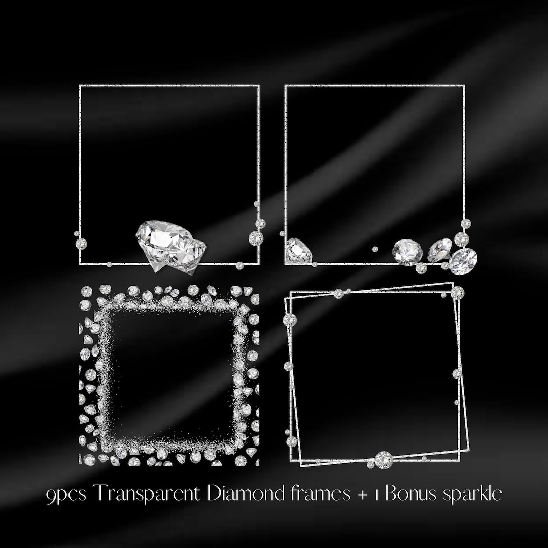 Diamond Frame, Diamond Overlays, Diamond Logo Frame | Rhinestone ...