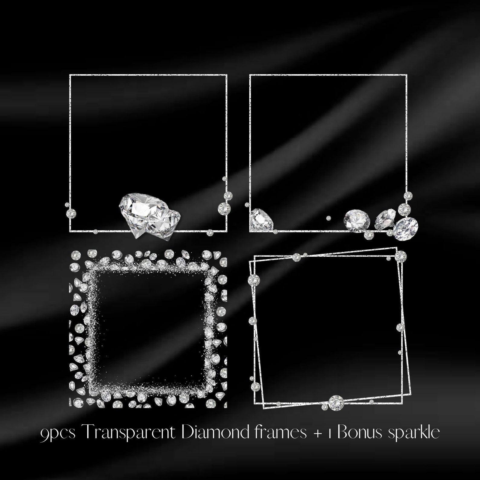 Diamond Frame, Diamond Overlays, Diamond Logo Frame | Rhinestone ...