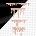 Dripping Rose Gold Clipart - Rose Gold Glitter Drips Like Frosting With ...