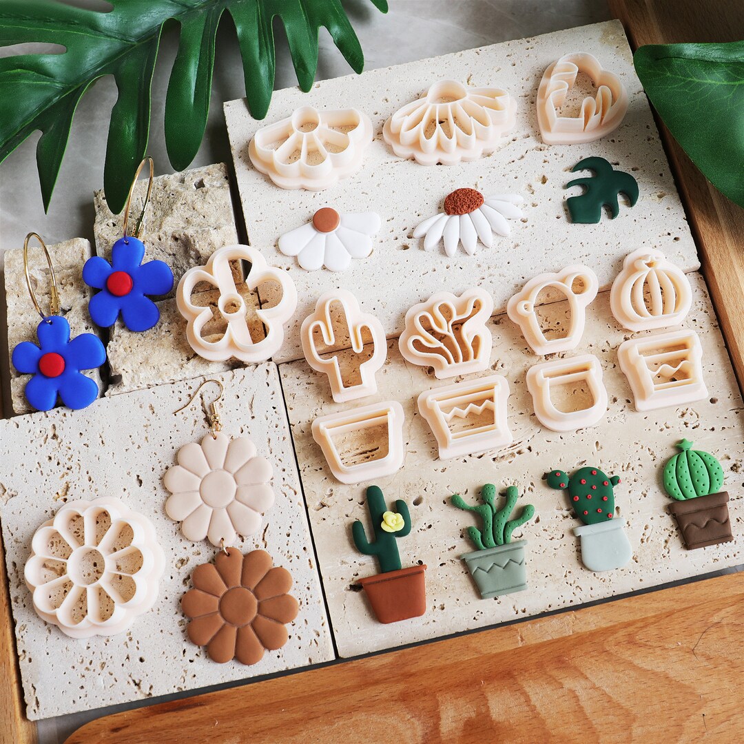 Polymer Clay Cutters,13 Piece Clay Cutter Set,polymer Clay Tools,plant ...