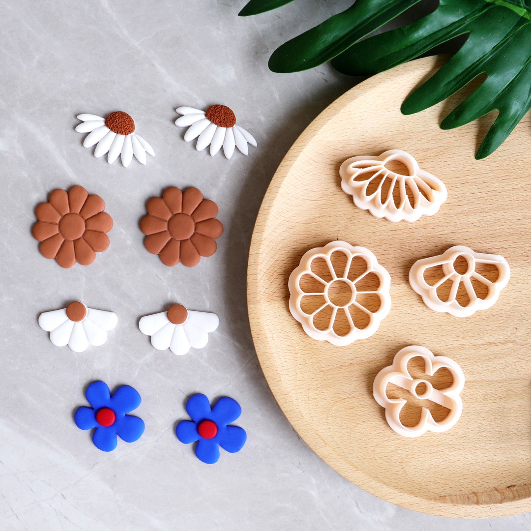 Polymer Clay Cutters,plant Clay Cutter Set,embossing Polymer Clay ...