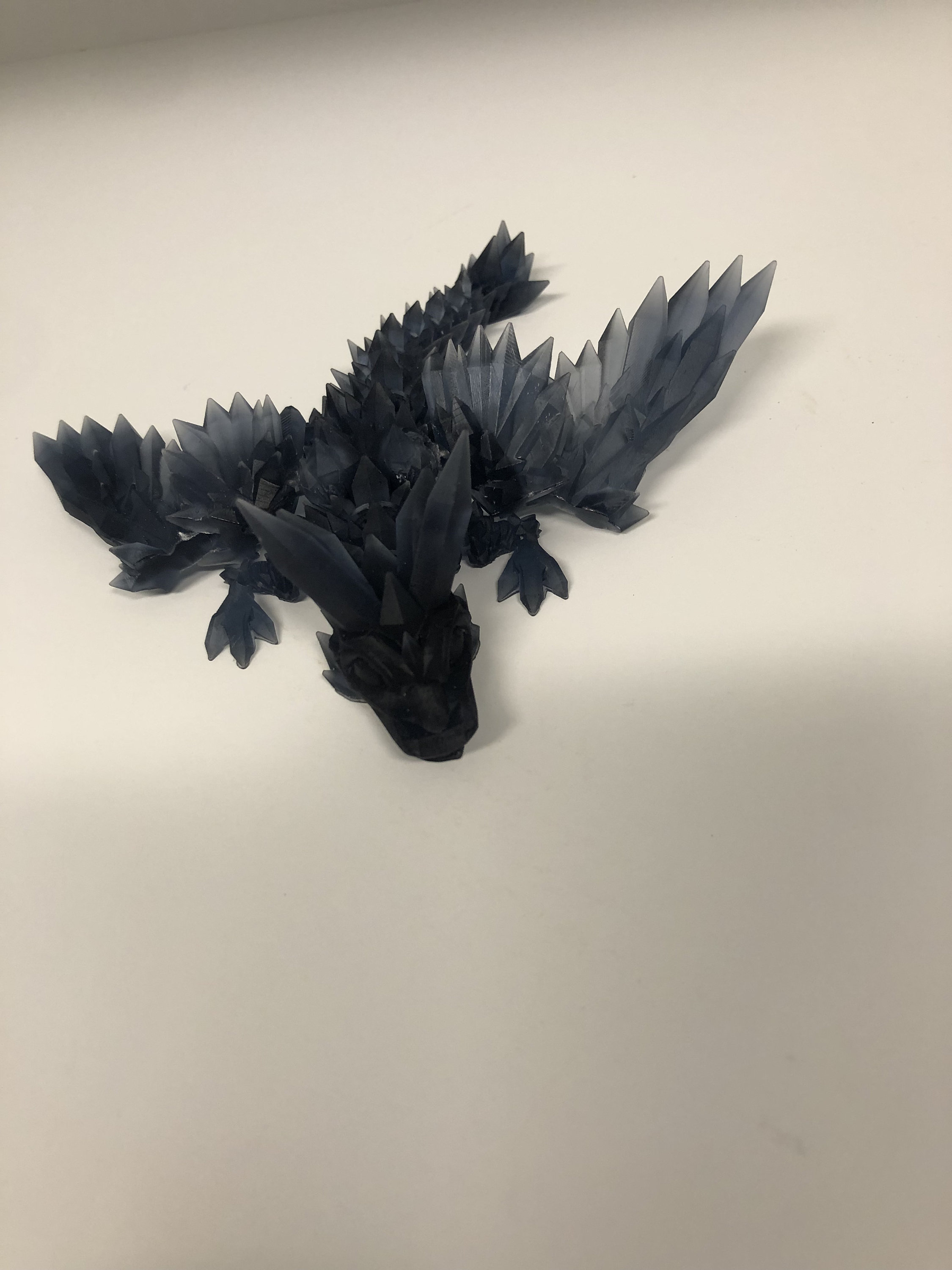 Crystal Wing Dragon Articulating Dragon Cinderwing3d - Etsy