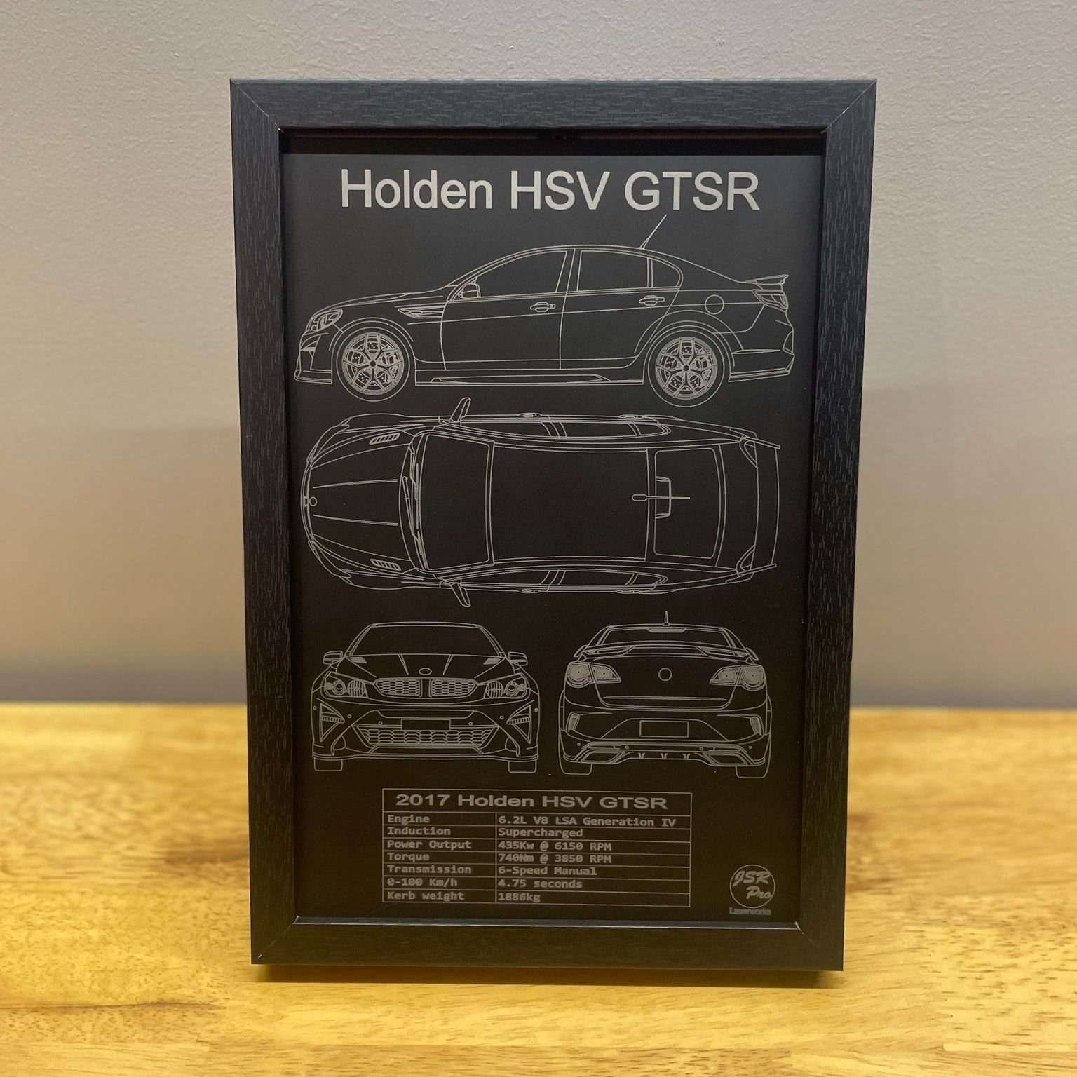 Holden HSV GTSR Blueprint Wall Art - Etsy