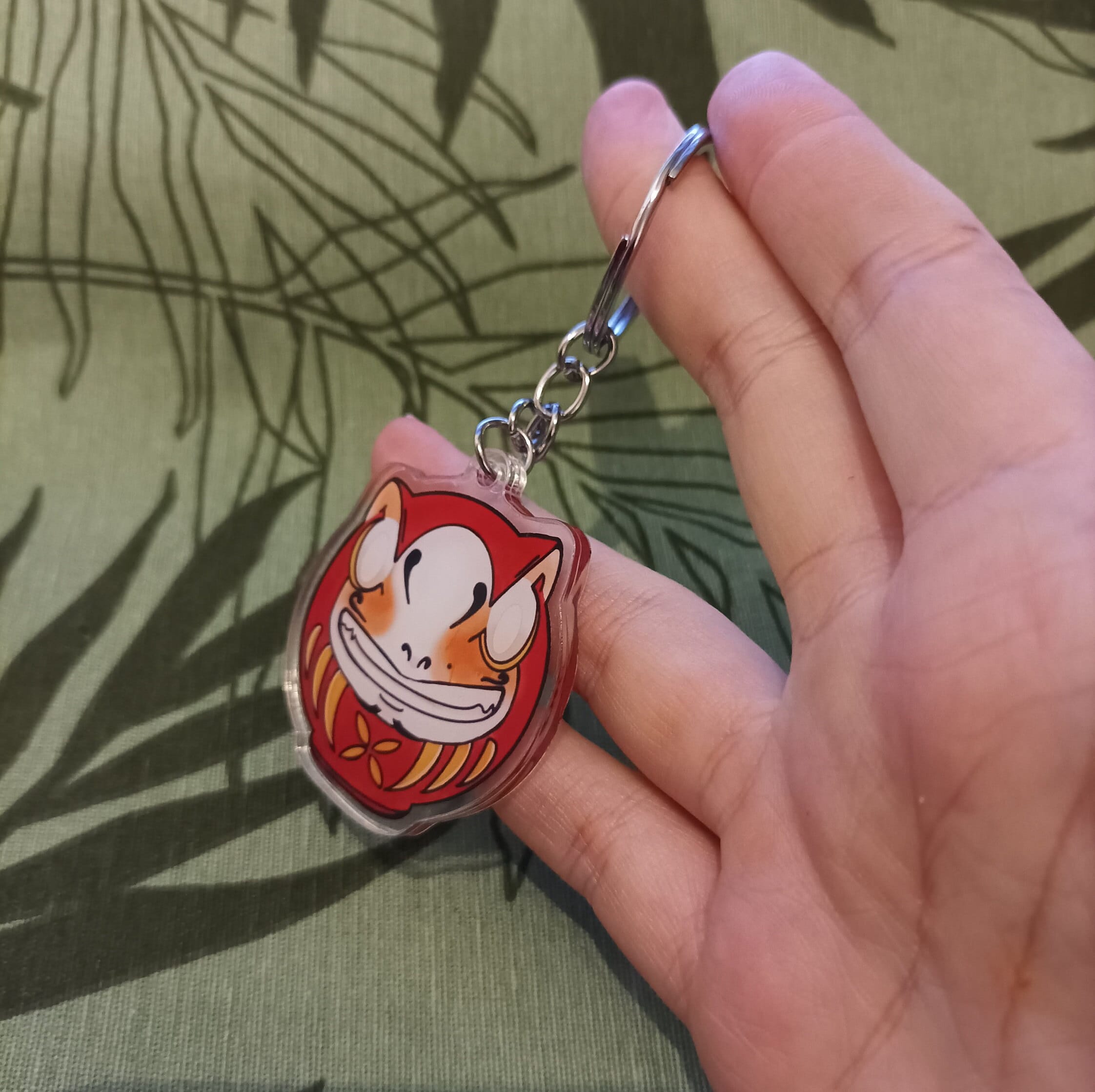 Kaeru-daruma Keychain - Etsy