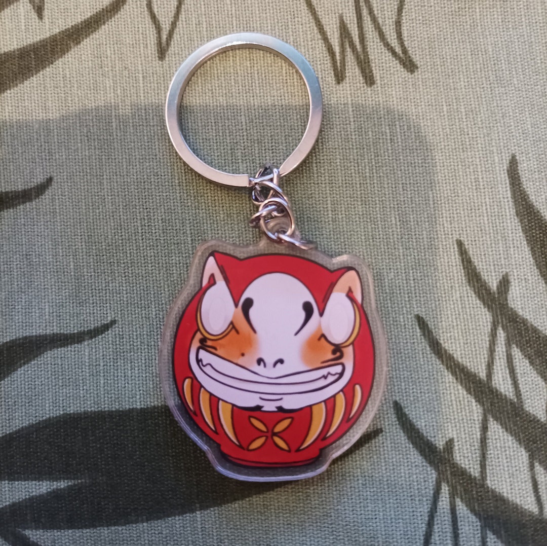 Kaeru-daruma Keychain - Etsy