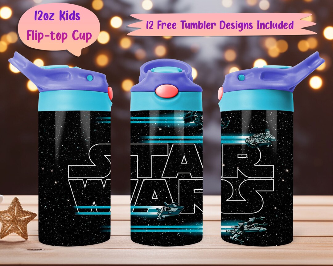 Space Wars 12 Oz Tumbler Wrap Png, Sippy Cup 12 Oz Png, Flip-top Cup 12 ...