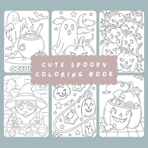 Coloring Book, Cute Spooky Coloring Pages, Kids Coloring Book, Fun and ...