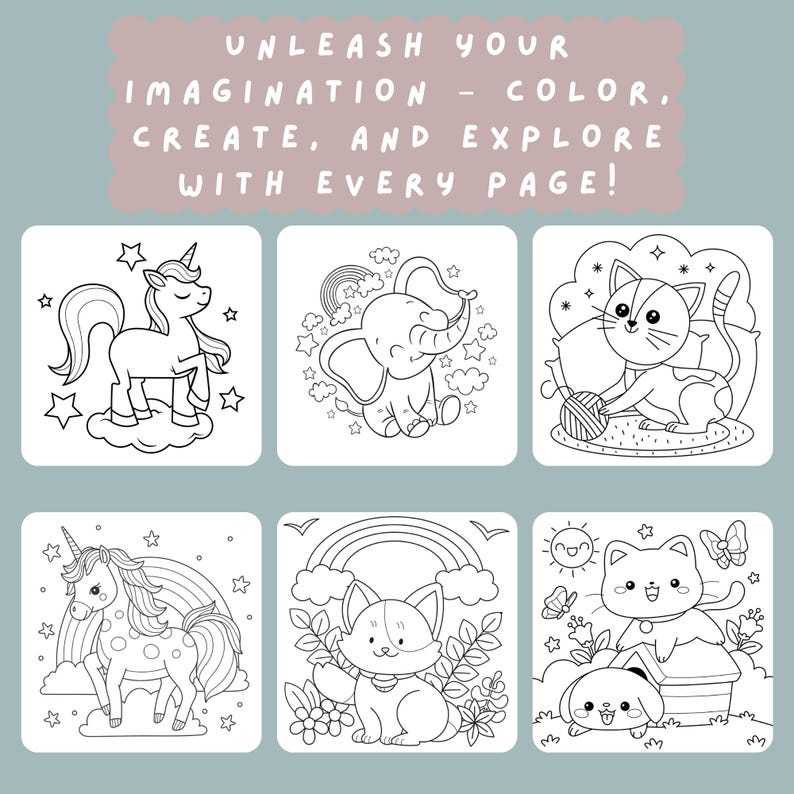 Coloring Book, Super Cute Coloring Pages, Kids Coloring Book, Fun and ...