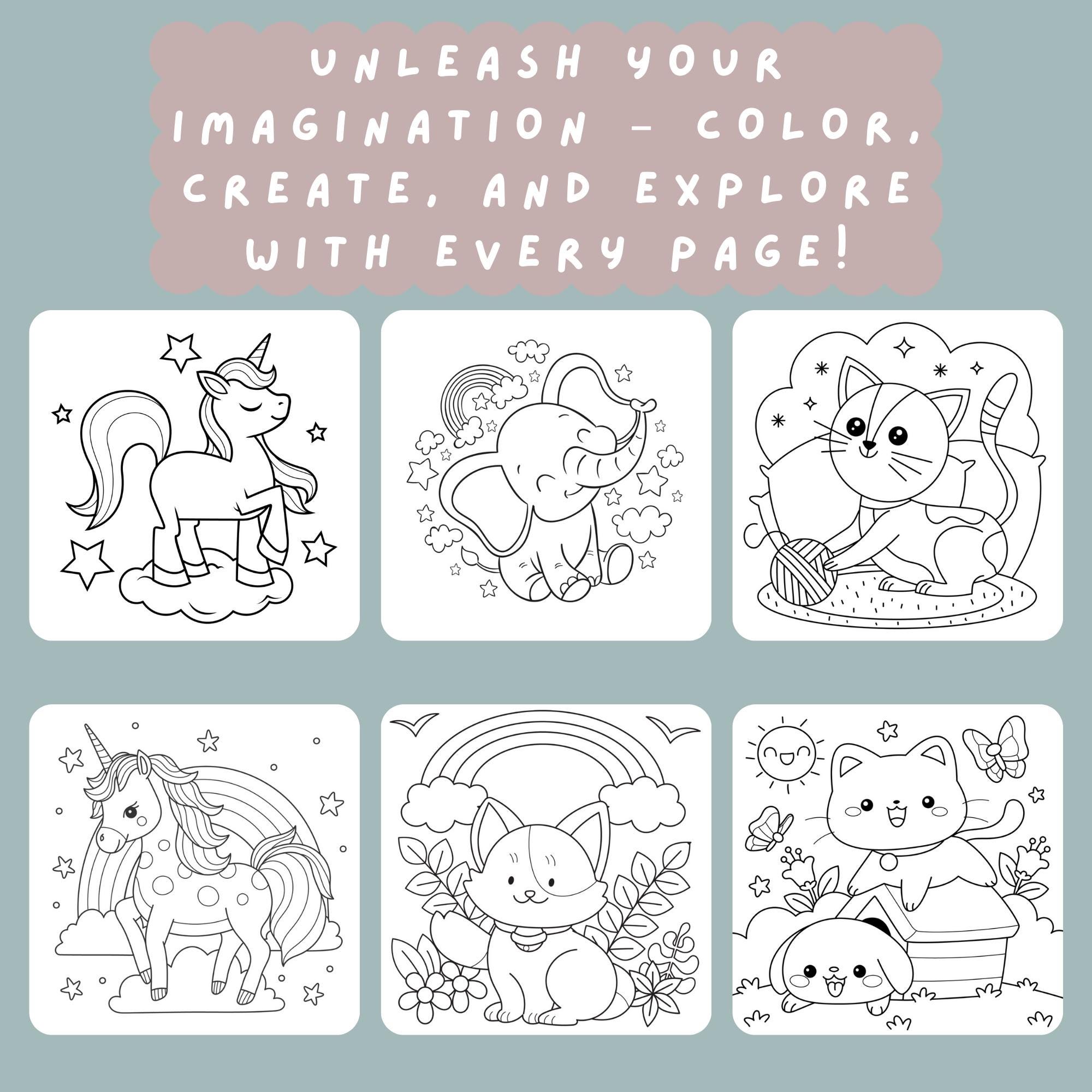 Coloring Book, Super Cute Coloring Pages, Kids Coloring Book, Fun and ...