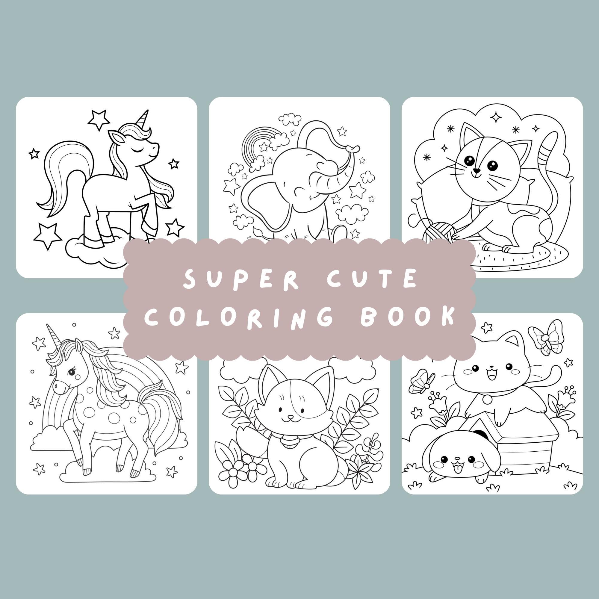 Coloring Book, Super Cute Coloring Pages, Kids Coloring Book, Fun and ...