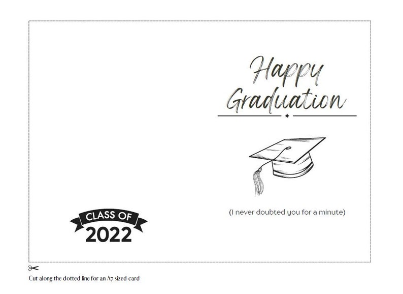 Graduation Card, Happy Graduation, Instant Download, Printable - Etsy